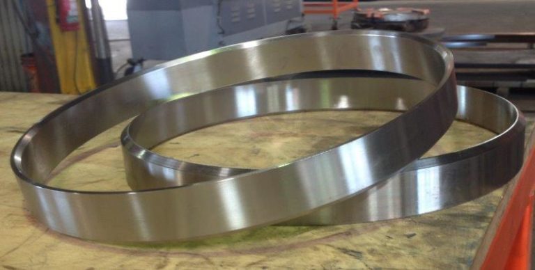 Stainless steel machined to form wear rings for use in passenger trains ...
